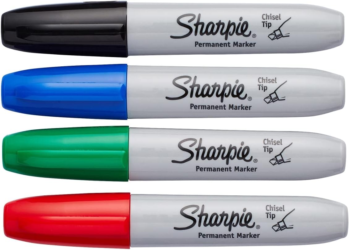 Sharpie Chisel Tip Markers - Assorted Set of 4 – Memo Paper Goods