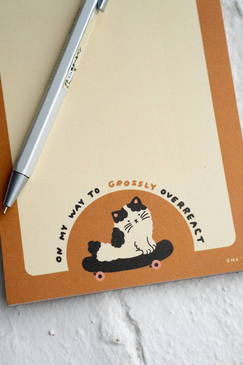 Overreact Kitty Notepad – MEMO EVANSVILLE